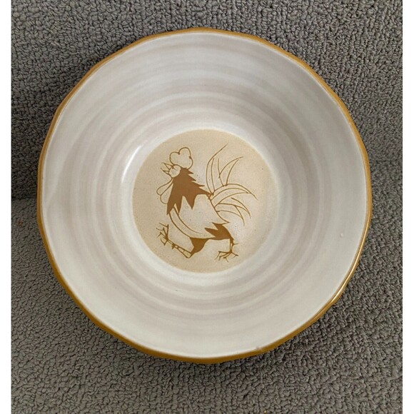 Showa | Kitchen | Vintage Kasuga Showa Stoneware Rooster Brown Round ...